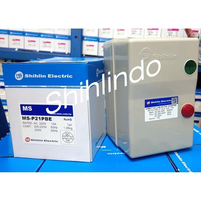 Jual DOL Starter / Magnetic Switch MS-P21PBE 21A Shihlin 220V / 380V - Jakarta Pusat - Kencana ...