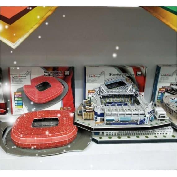 Jual 3d Stadium Puzzle | Chelsea - Stamford Bridge| Miniatur Stadium ...