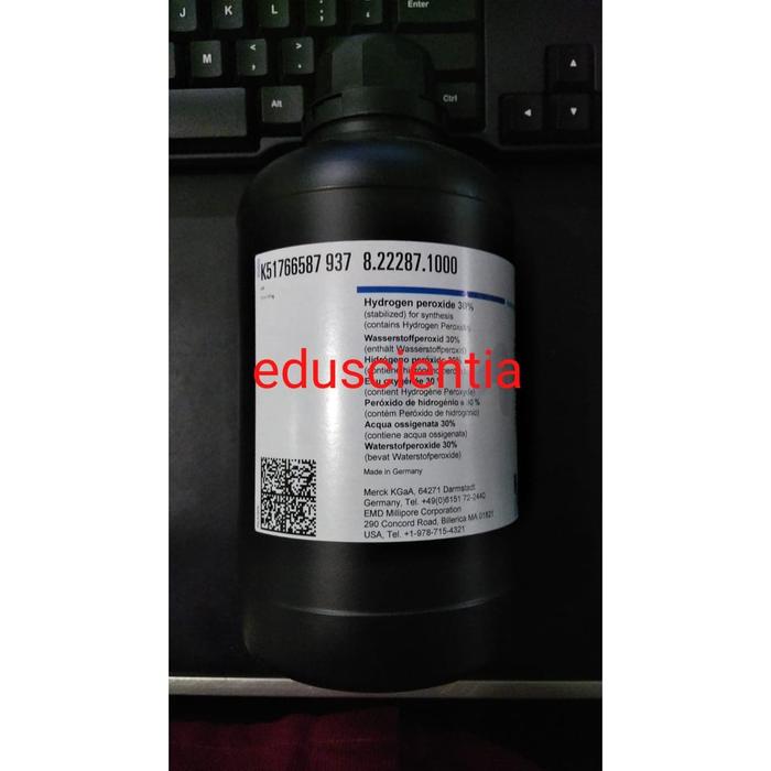 Jual Hydrogen Peroxide 30%/ H2O2/ Perhydrol, 1 Lt, MERCK, 822287 ...