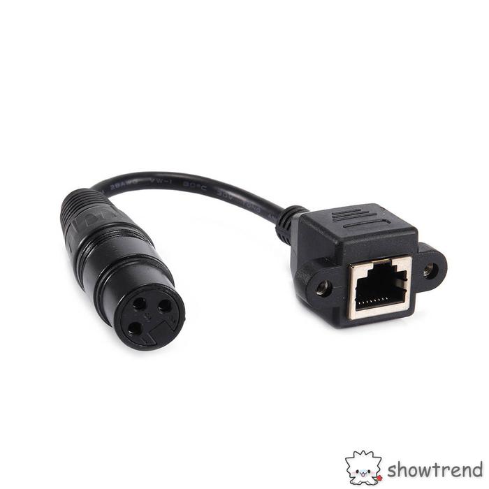 Jual Kabel Ethernet Converter RJ45 Female Plug to XLR 3 Pin Male ...