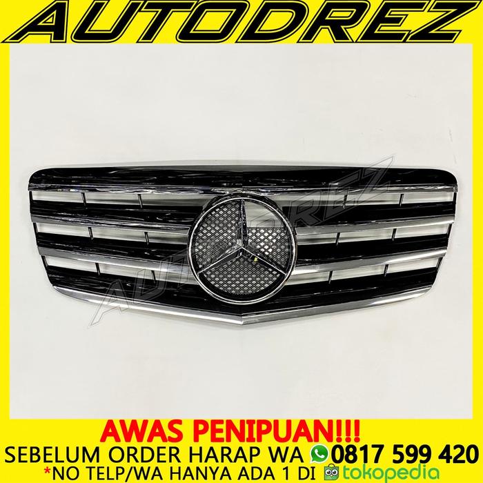 Jual Grill Grille Mercy Mercedes E-Class W211 AMG CL Black Facelift ...