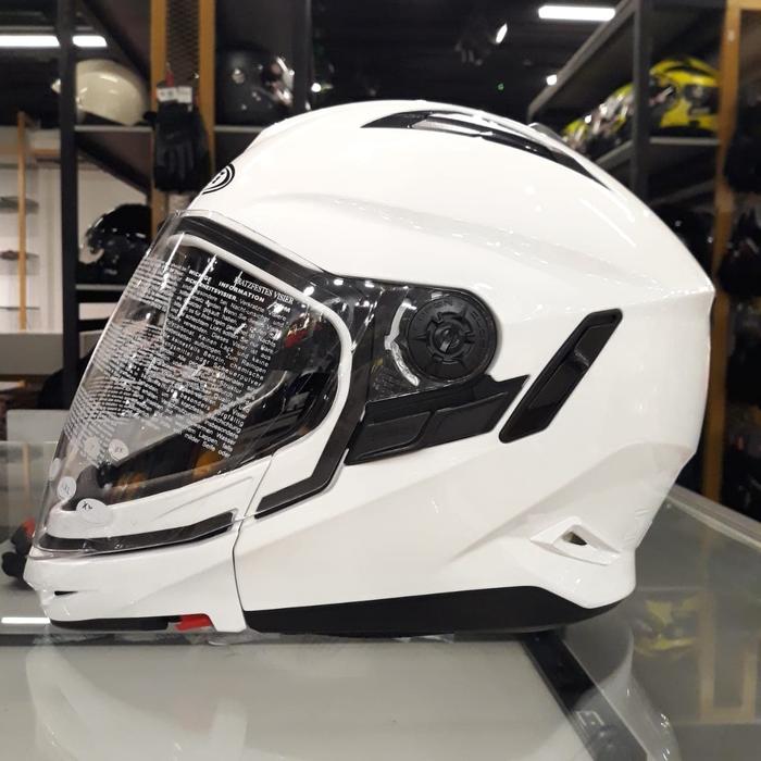 Promo ZS 613 C WHITE | HELM ZEUS MODULAR | HELM ZEUS FULL FACE | HALF ...