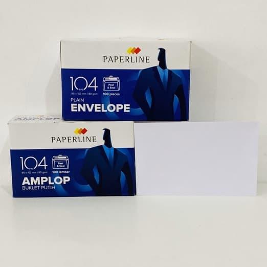 Jual AMPLOP POLOS PUTIH PAPERLINE 104 PPS 95 X 152 MM / 1 BOX ISI 100 PCS - Jakarta Utara ...