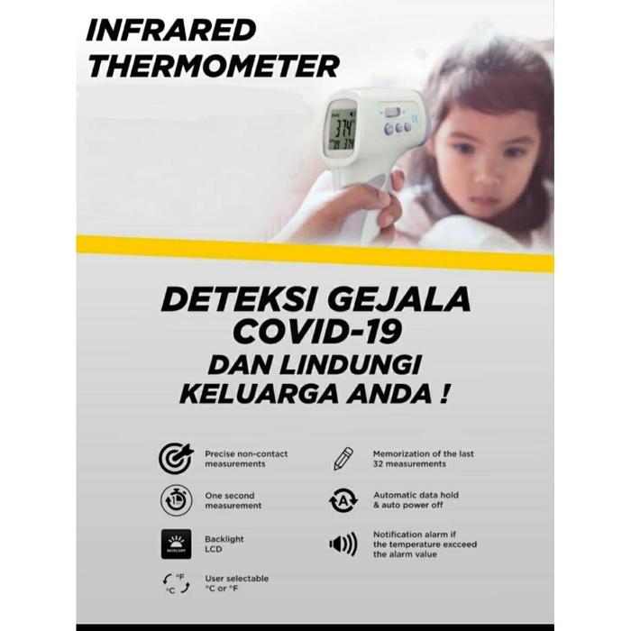 Jual PO Infrared Thermometer AKURAT Untuk Mengukur Suhu Tubuh Manusia ...