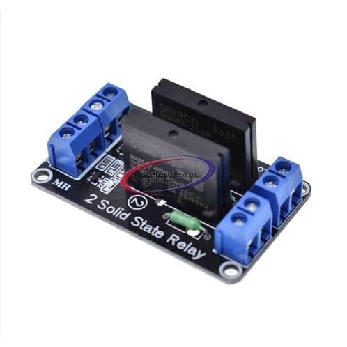 Jual Modul Relay Solid State Low Level 5V 2 Channel Omron SSR 240V 2A ...