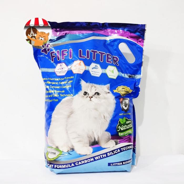 Jual 10Liter FIFI Cat Litter Silica 10Lt Pasir Gumpal Kucing 10 Liter ...