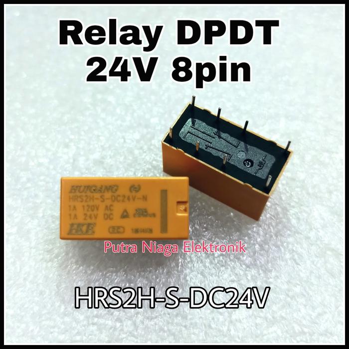Jual Relay DPDT 24V DC 8Pin / 24VDC 8p High Quality 24 Volt - Kota ...