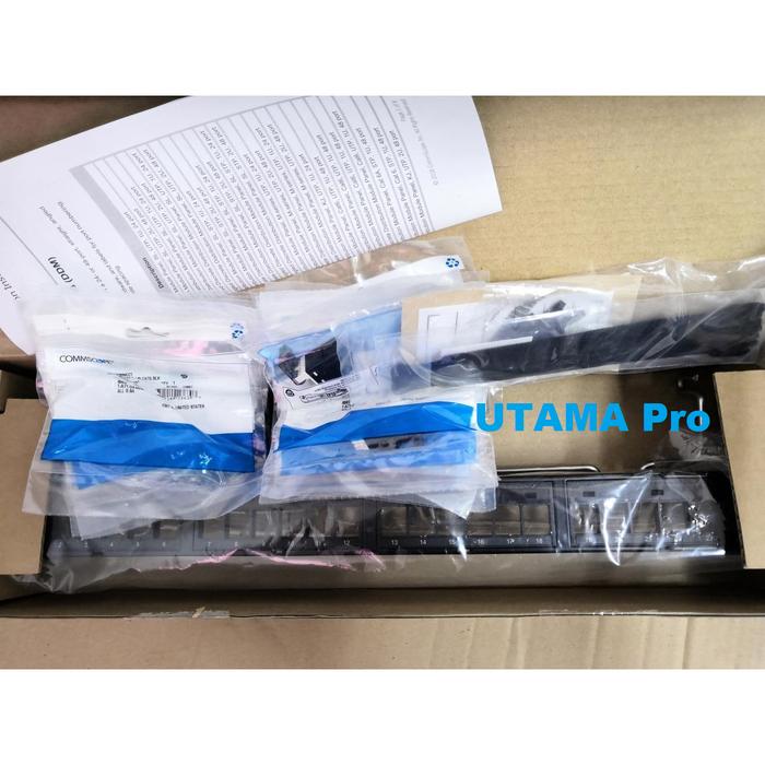 Jual AMP Commscope Patch Panel 24 Port Cat6 Loaded - Jakarta Pusat ...