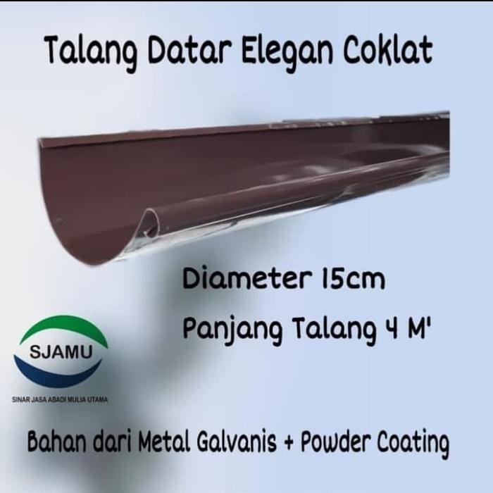 Jual Talang Air Rumah (SJAMU Talang Metal) Talang Elegan Coklat - Kota ...