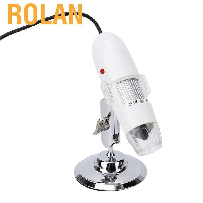 Jual Rolan Digital microscope 25-400X Extension TV/AV Electric 8LED ...