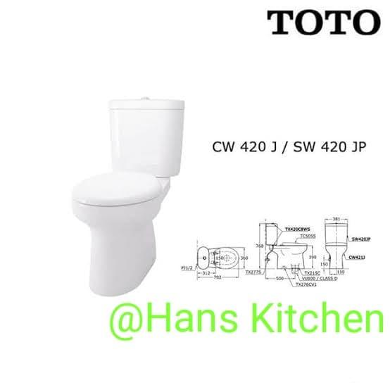 Jual Closet Duduk Toto CW 420 J tutup Soft Closing - Jakarta Barat ...