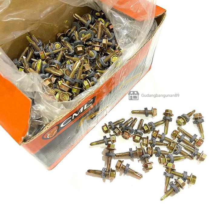 Jual Baut roofing/ruping/skrup sekrup 12 x 25/self drilling screw 2,5 ...