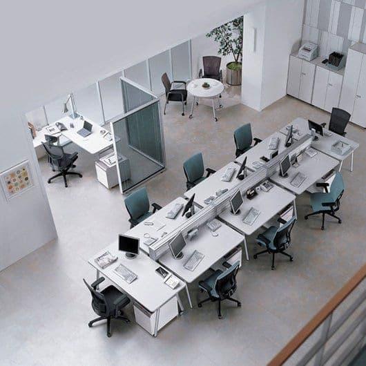 Jual mozaik furniture -meja karyawan office minimalis bahan multiplek ...