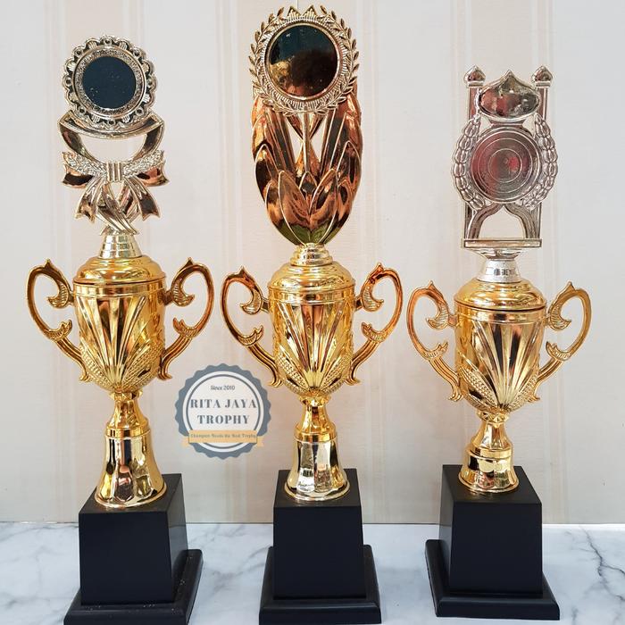 Jual Piala/Trophy 40cm-50cm sudah termasuk Tulisan dan Logo komplit N ...