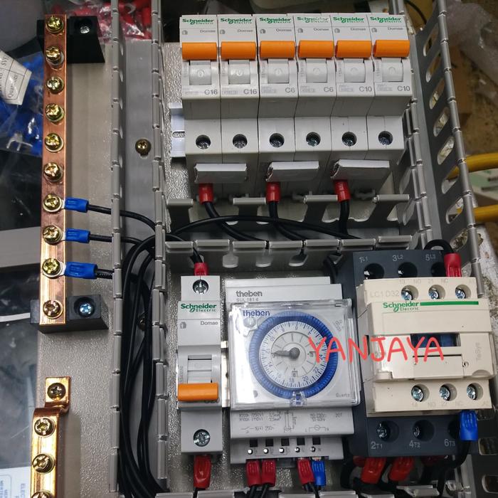 Jual panel timer lampu taman/timer pembagi lampu/panel timer penerangan ...