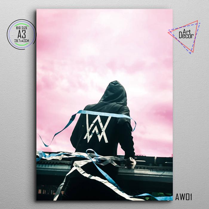 Jual ALAN WALKER Poster Kayu Ukuran Besar A3 Hiasan Dinding Kamar DJ ...