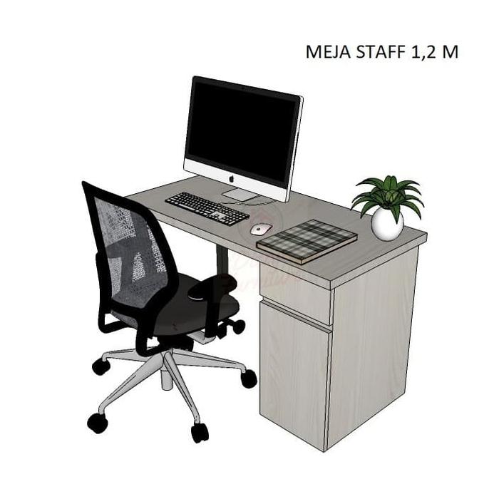 Meja Kerja Single 120cm 3D Warehouse, 43% OFF