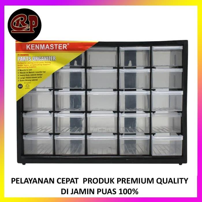 Jual Rak Partisi Kenmaster 25 Slot / Kotak Spare Part / Drawer Komponen ...