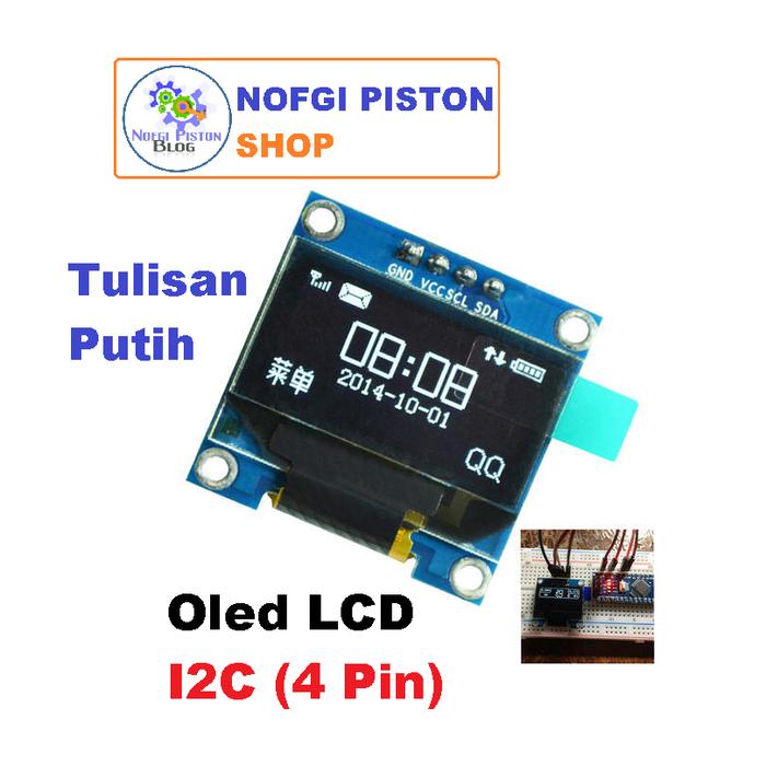 Jual OLED Display 128x64 0.96" Inch White, I2C LCD OLED Module - Kab ...