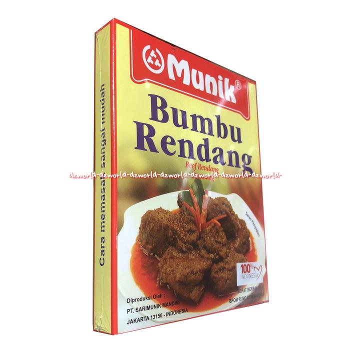 Jual Bumbu Instan -) Munik Bumbu Rendang Beef Rendang Seasoning Bumbu ...