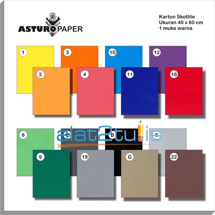 Jual Asturo Karton Warna Paper 40 x 60 skotlite - Kota Bandung - GF ...