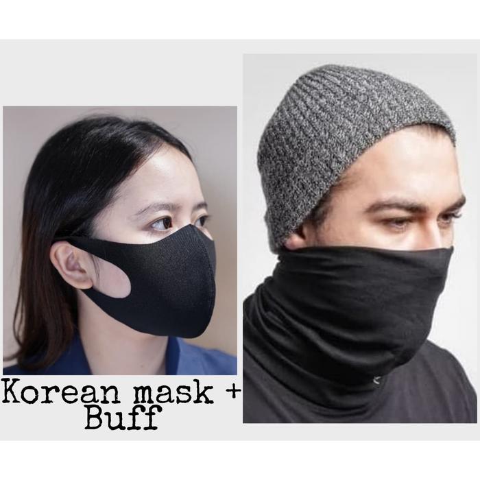 Jual ( BUF + KAKASHI) Paket masker berkendara /masker kain anti debu ...