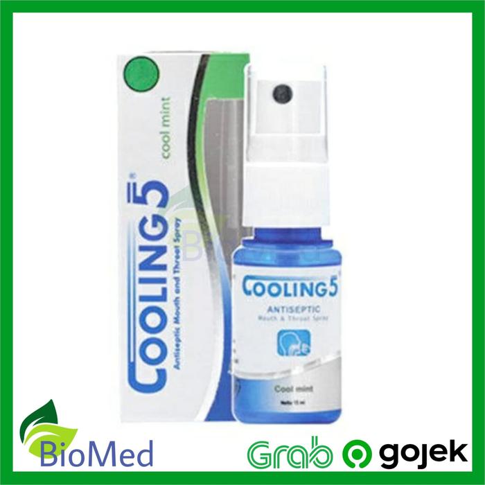 Jual COOLING 5 - Obat Semprot Tenggorokan Antiseptik Nyeri Gatal Batuk ...