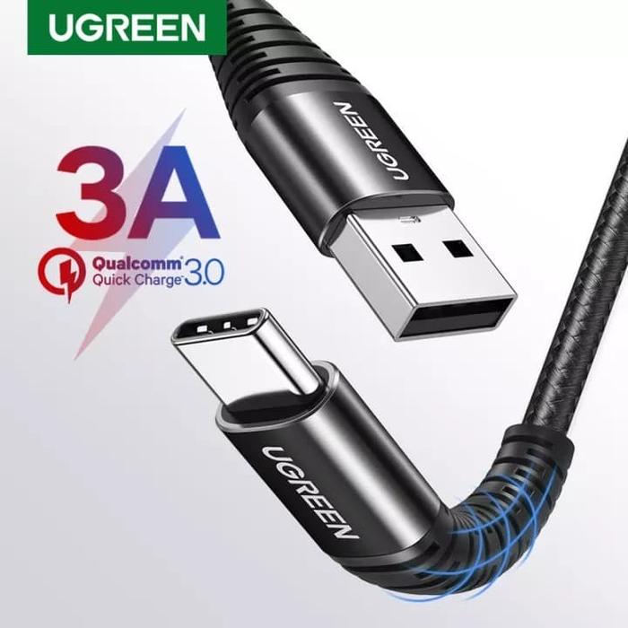Jual Ugreen Nylon Braided USB Type-C Data Cable Alumunium Shell 3A - 1 ...
