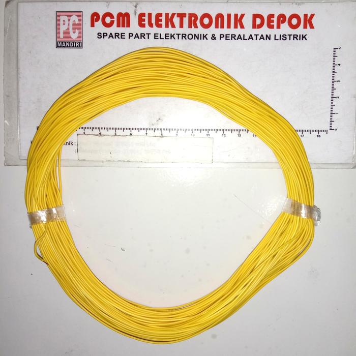Jual kabel jumper isi kawat Kuning per meter Cable penghubung rangkaian ...