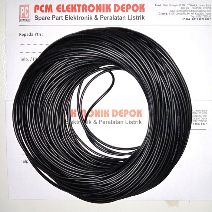 Jual kabel serabut Hitam tebal AWG22 made in JAPAN Cable ton awg Per ...