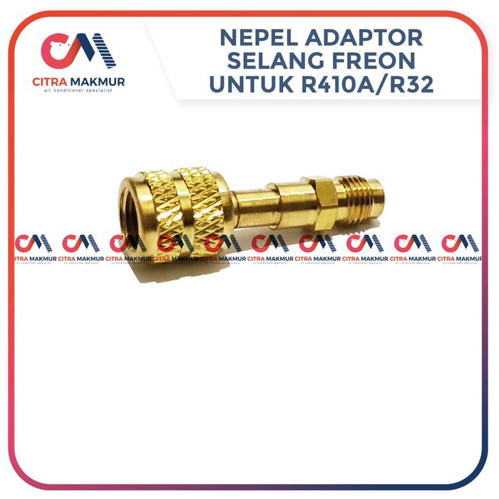 Jual Adaptor Nepel R32 R410 Konektor Connector Freon Refrigrant R 32 R ...