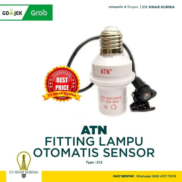 Jual Sensor Lampu Otomatis Merk ATN 212A Warna Putih 60 watt - Kota ...