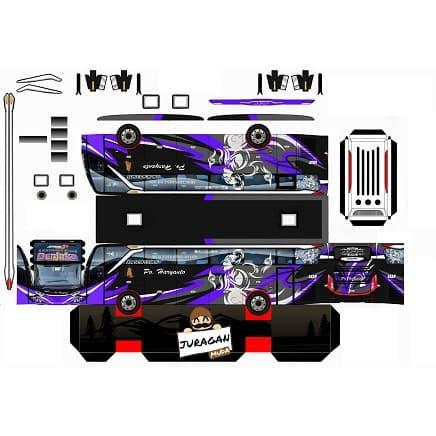 Jual DIY Miniatur Bus Haryanto Denjaka Simpel Papercraft Lembaran - Kab ...