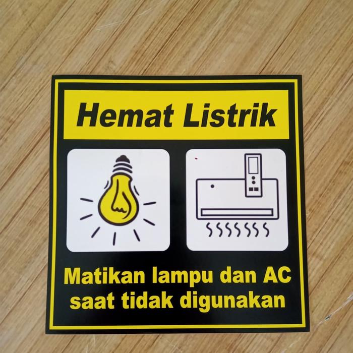 Jual STIKER K3 RAMBU SAFETY HEMAT LISTRIK UK 15X15CM RAMBU K3 - Jakarta ...