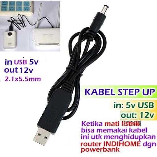 Jual Kabel Step Up USB DC 5v to 12v Power Supply Charger Converter ...