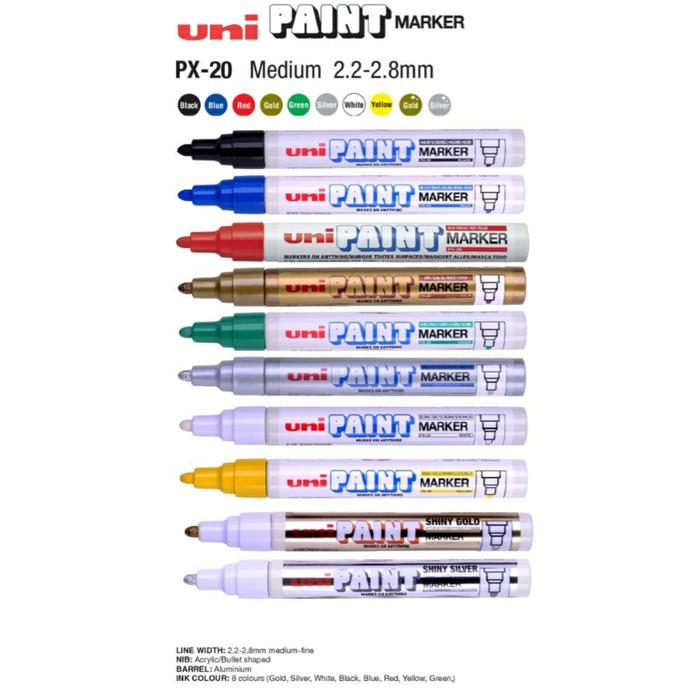 Jual UNI PAINT MARKER PX-20 (Permanent) - Merah - Kota Tangerang ...