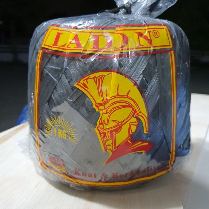 Jual Tali Rafia 1 Kg Full Rapia Rapiah Besar Hitam Merek Ladon Tali ...