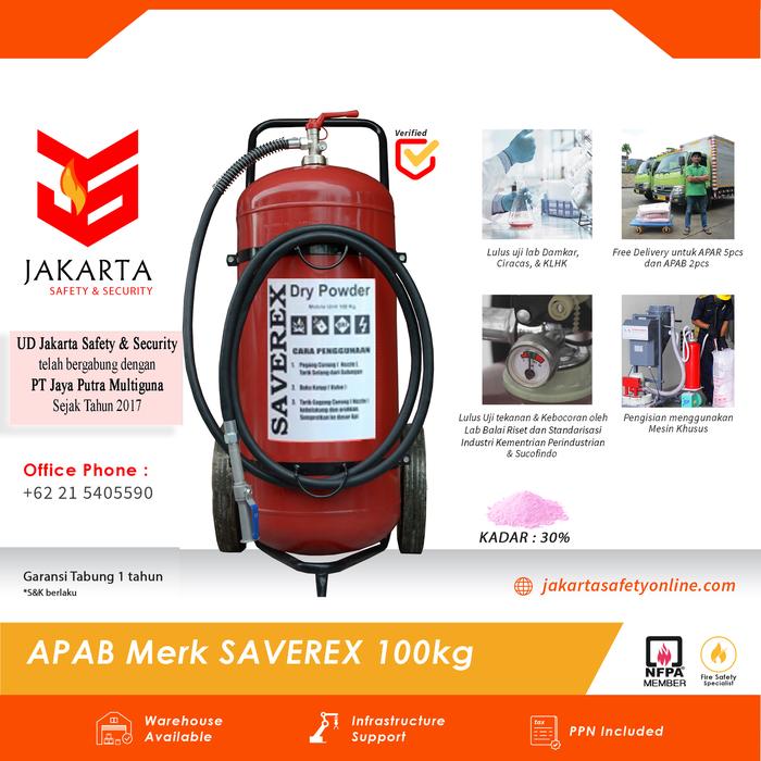 Jual JUAL TABUNG APAB BESAR JENIS ABC POWDER PEMADAM API 100KG TROLLY ...