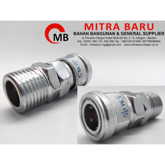 Jual COUPLER SM40 -QUICK COUPLING DRAT LUAR SAMBUNGAN SELANG Angin ...