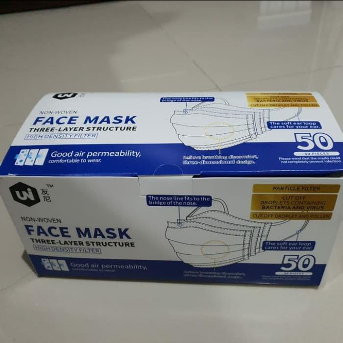 Jual Masker Medis 3ply Isi 50pcs No Numed Solida Promask Supreme Vio ...