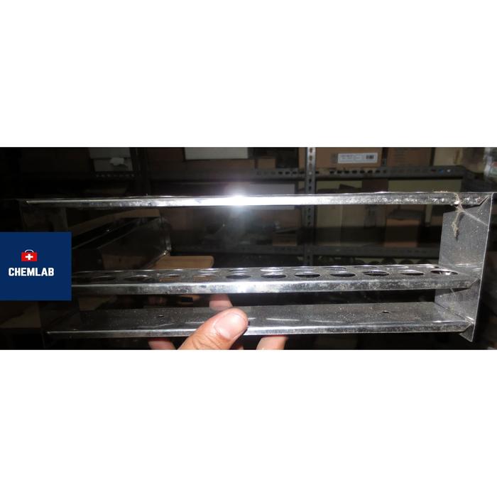 Jual Rak Tabung Reaksi (Stainless Steel) 6 Lubang - Kota Bandung - Chem ...