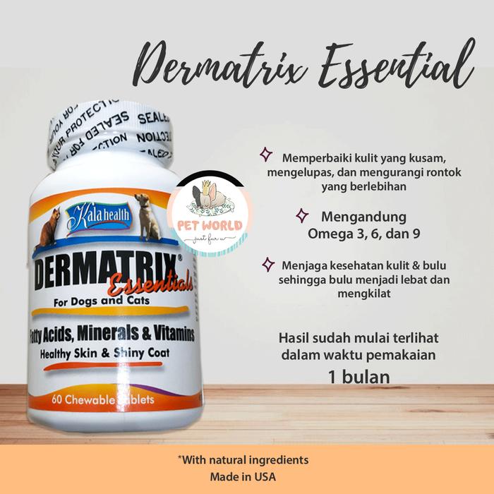 Promo Dermatrix Essential - Dog Cat Supplement Vitamin Bulu Anjing ...