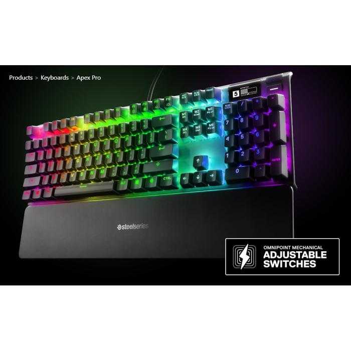 SteelSeries 64734 Apex PRO TKL Mechanical Keyboard OLED