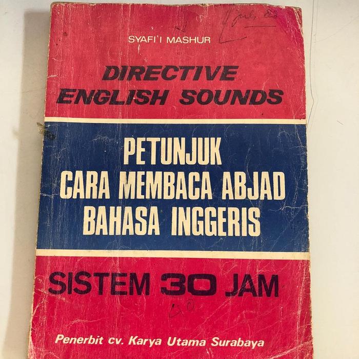 Jual Directive English Sounds - Petunjuk cara membaca abjad bahasa ...