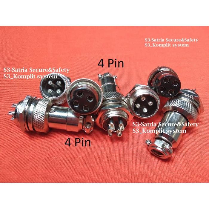 Jual Jack CB 4P Konektor CB4 4pin Socket jak connector 4 P Pin soket ...