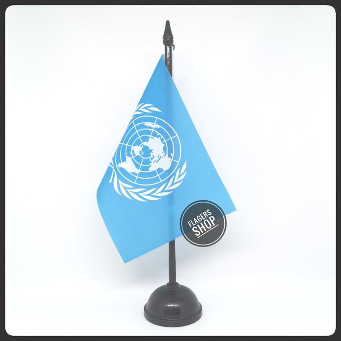 Jual BENDERA MEJA UNITED NATIONS/PBB + TIANG KAYU - Kota Bogor - Flager ...