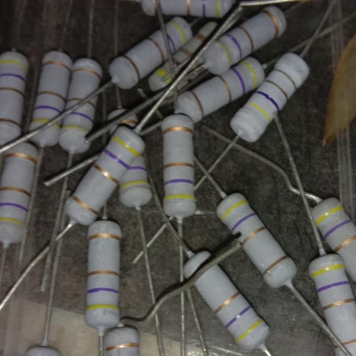 Jual Resistor 4.7 ohm 4R7 4.7ohm 2watt 2 watt toleransi 5% - Kota Depok ...