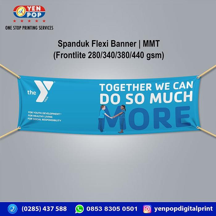 Jual Cetak Spanduk | Banner Flexi | MMT (Frontlite China 280/340 Gsm) - 280 Gsm - Kota ...