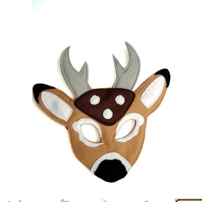 Jual Topeng Hewan Rusa Deer Felt Mask Animal Kostum Drama Pesta Anak ...