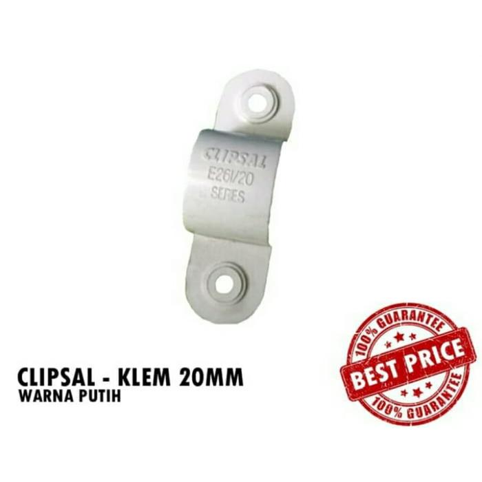 Jual Klem Conduit Pipa Clipsal 20mm / Klem Pipa / Pipe Clamp / Penjepit ...